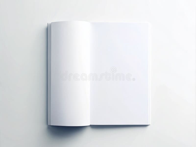 Blank A4 Magazine Mockup Silhouette a Versatile 3D Design Template for ...