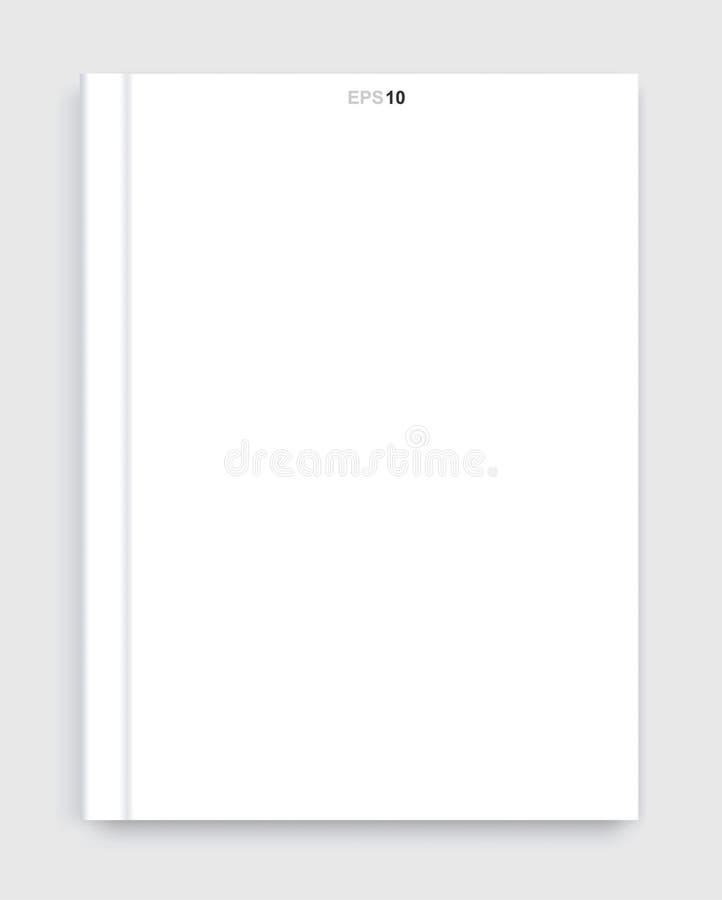 Blank Magazine Template Cover on Gray Background with Soft Shadows ...