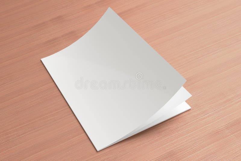 Blank Magazine on the Wooden Background Stock Photo - Image of magazine ...