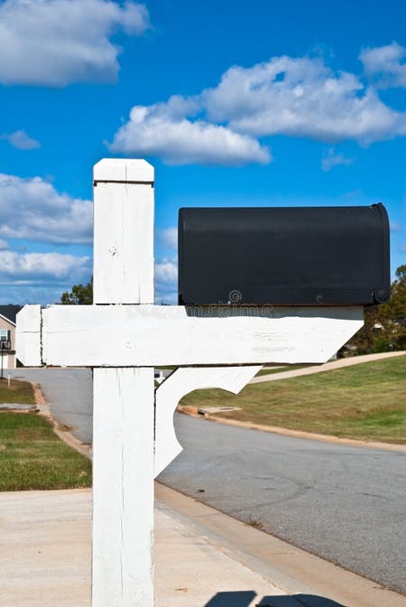 Blank Mailbox and Sky stock photo. Image of notes, mailbox - 6941972