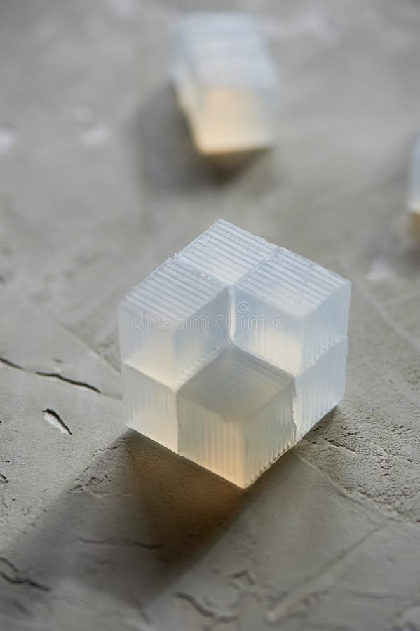 Blank for Making Soap with Their Hands in the Shape of a Cube. Soap ...