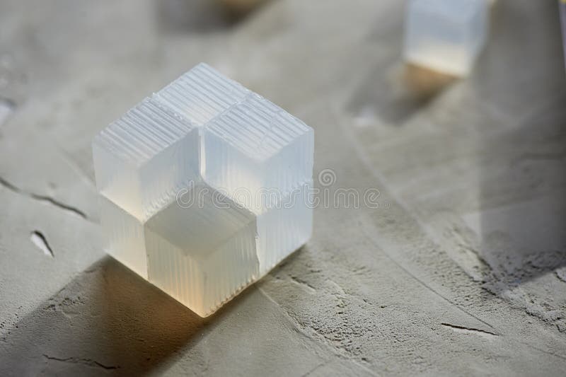 Blank for Making Soap with Their Hands in the Shape of a Cube. Soap ...