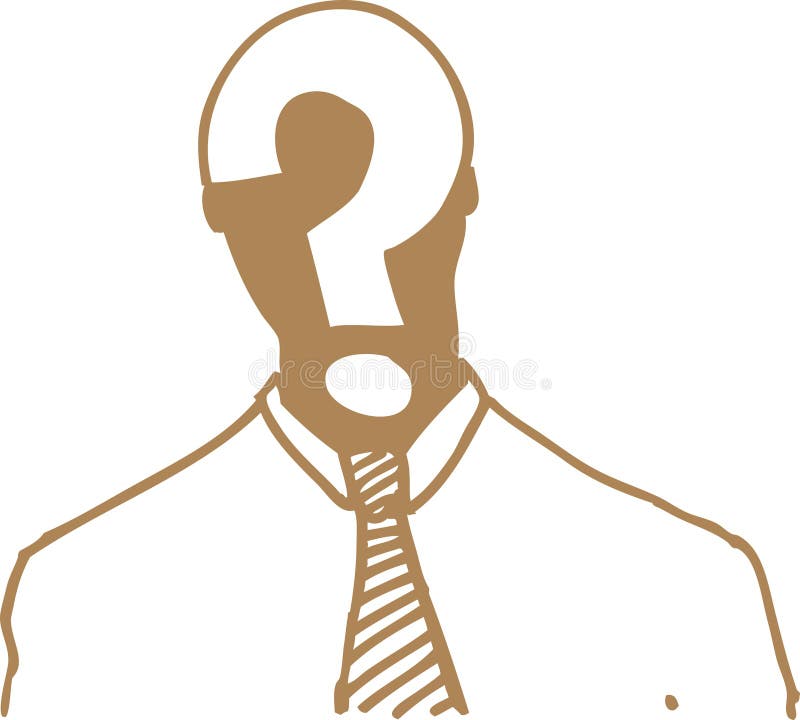 Blank Man stock illustration. Illustration of human, hiding - 20746519