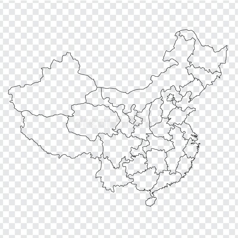Blank Map China. Map of China with the Provinces. High Quality Map of ... Blank Map China. Map of China with the Provinces. High Quality Map of ...