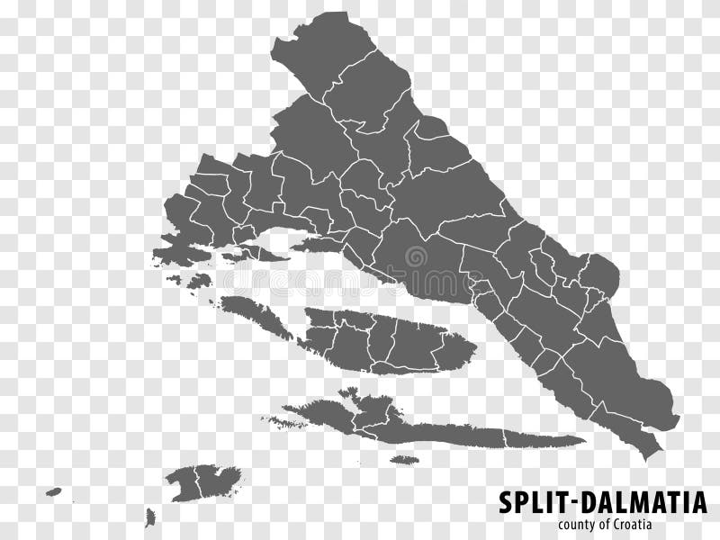 Split Croatia Map Stock Illustrations – 440 Split Croatia Map Stock ...