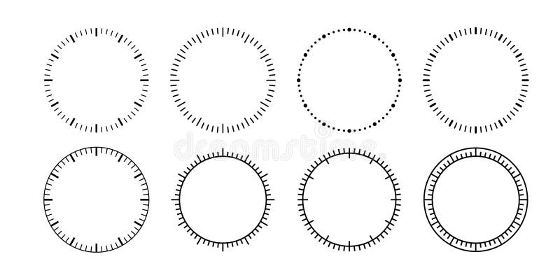 Blank Mechanical Clock Face Divided into Seconds and Minutes. Round ... Blank Mechanical Clock Face Divided into Seconds and Minutes. Round ...
