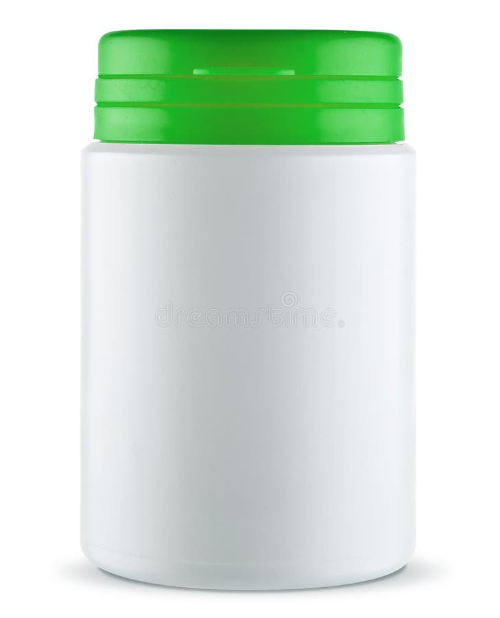Blank Medical / Food Supplement Plastic Container Stock Image - Image ...