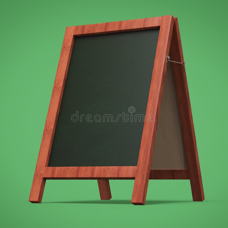 Blank Menu Advertisement Chalkboard Blackboard Outdoor Display Render ...