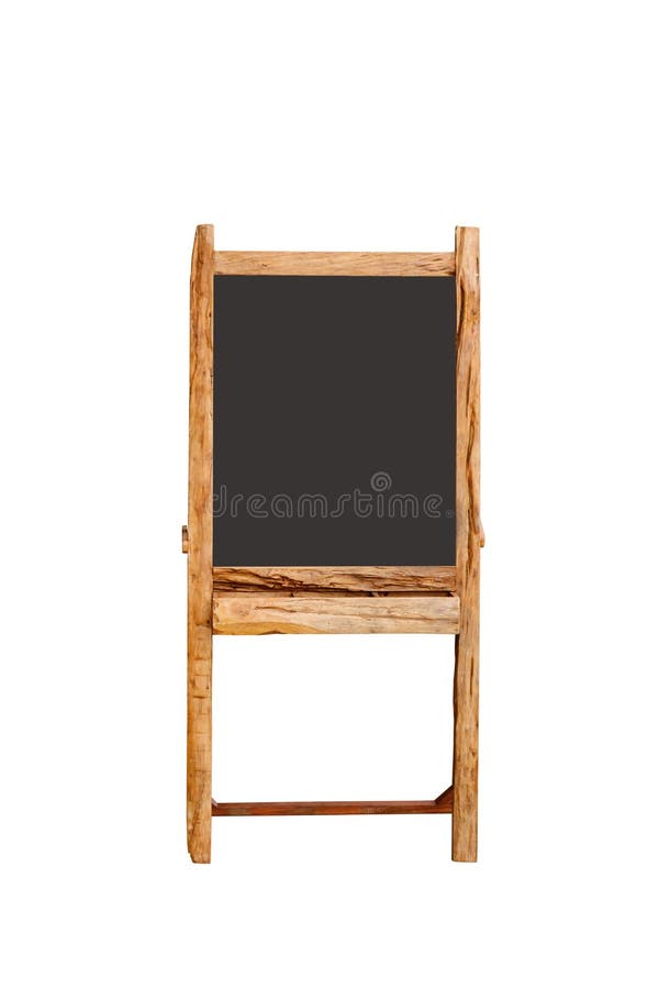 Blank Menu Blackboard Outdoor Display Isolated Stock Photo - Image of ...