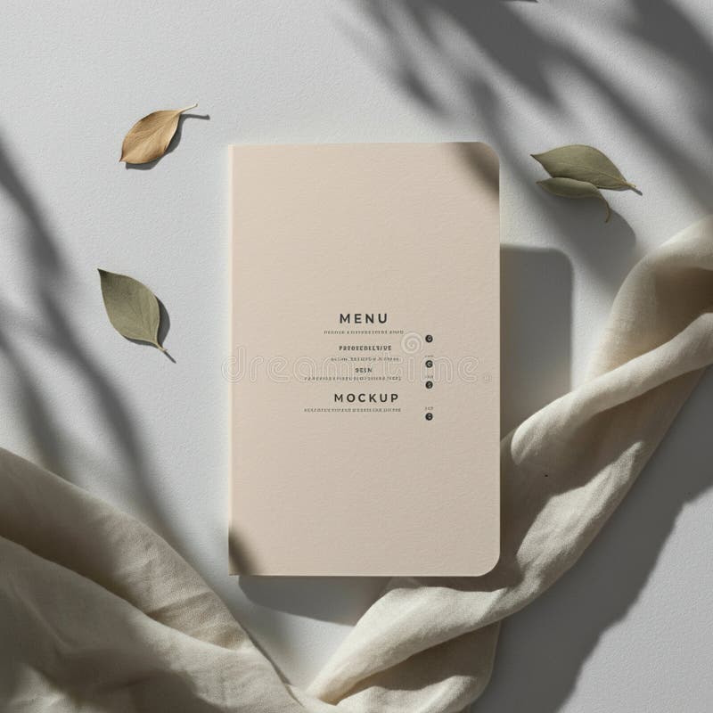 Blank Menu Mockup To Add Your Design Stock Illustration - Illustration ...