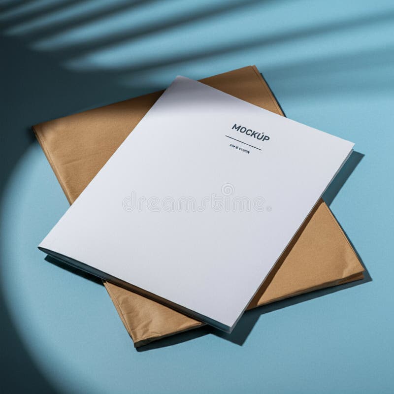 Blank Menu Mockup To Add Your Design Stock Illustration - Illustration ...