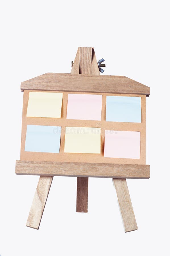 Message boards and planks stock image. Image of memo - 54464497