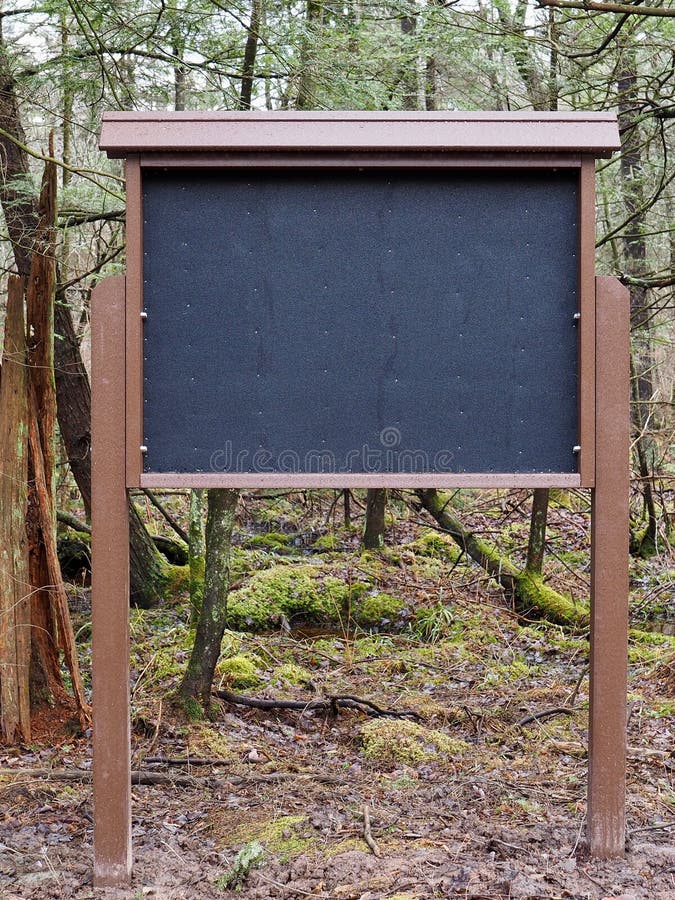 Blank Message Bulletin Advertisement Sign Stock Photo - Image of ...