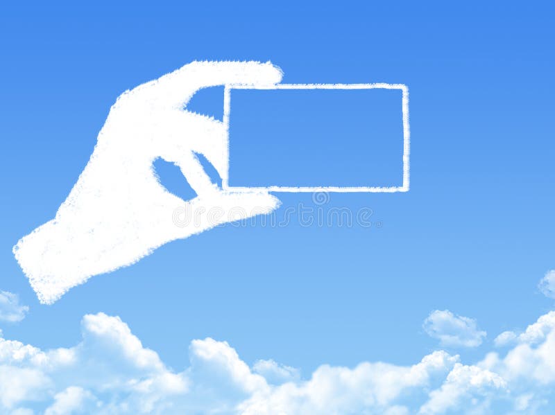 Blank message cloud shape stock illustration. Illustration of ...