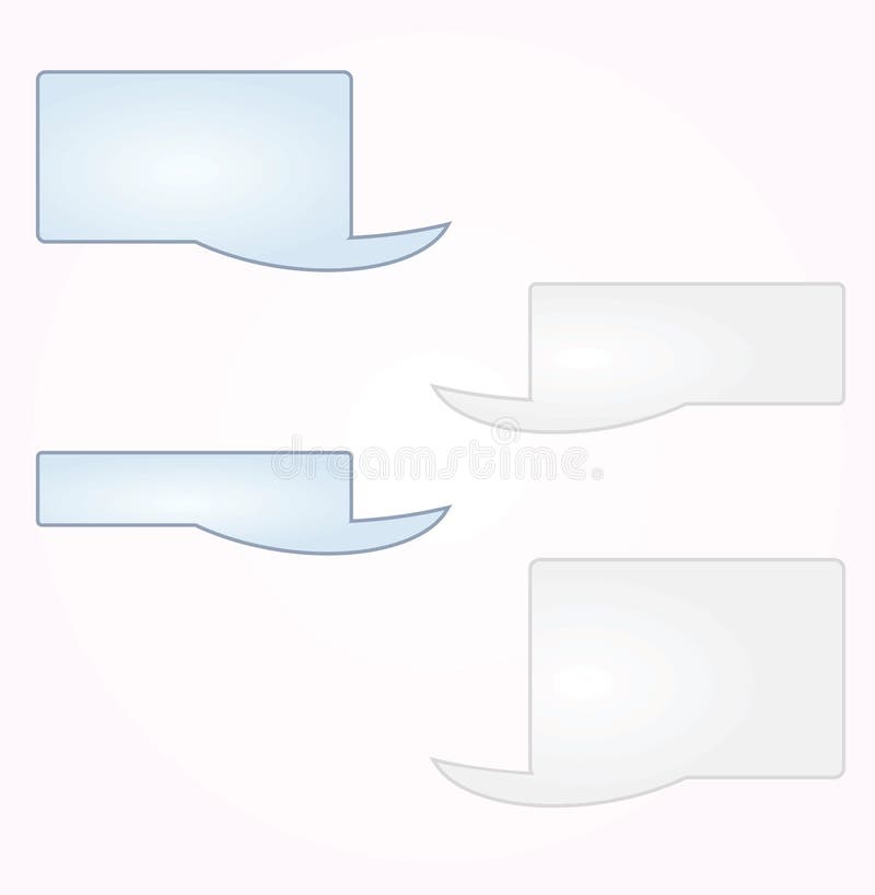 Blank messaging text boxes stock vector. Illustration of chatting ...