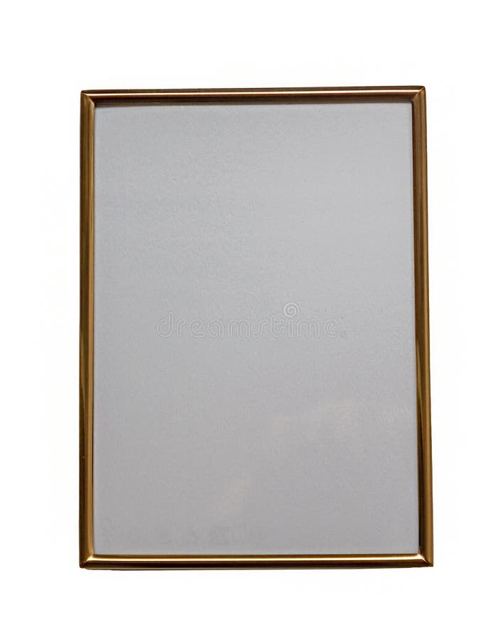 Blank metal frame isolated stock photo. Image of decor - 297044916