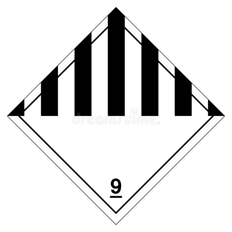 Miscellaneous Dangerous Goods Symbol Sign, Vector Illustration, Isolate ...