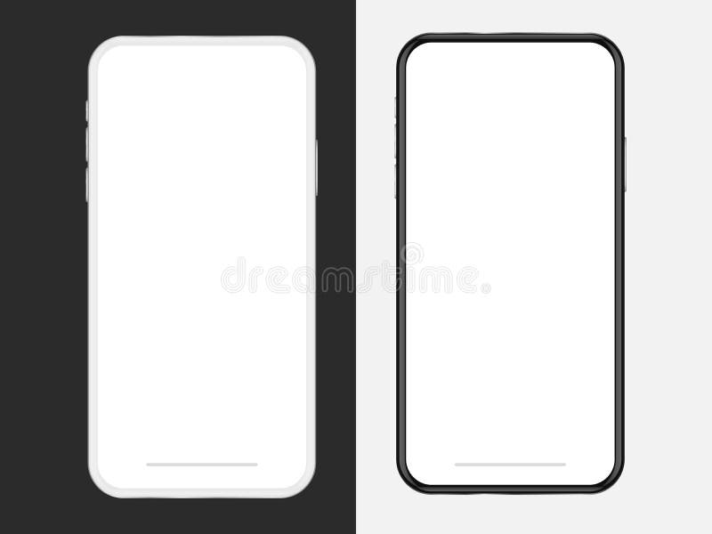 Blank mobile phone . stock vector. Illustration of phone - 142546402