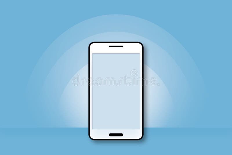 Blank Mobile Screen with Colorful Flags and Empty Side on Pastel ...
