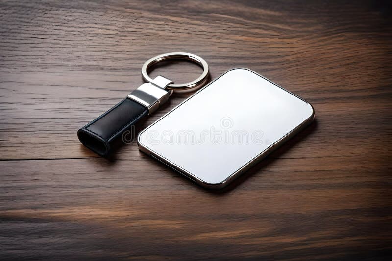 Blank Mock Up Template Busness Personal Key Ring Stock Illustration ...