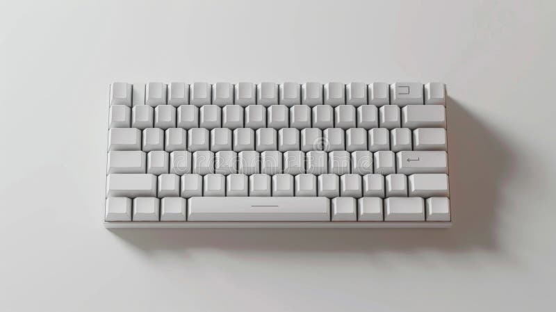 Blank Mockup of a Compact Keyboard Designed for Small Spaces Stock ...