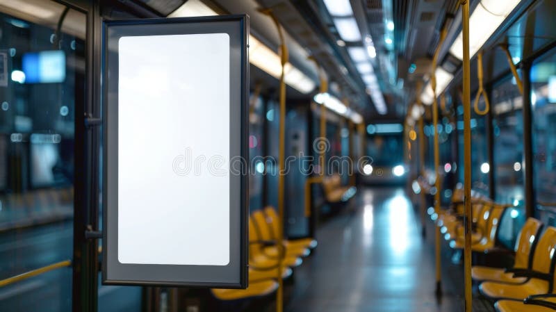 Blank Mockup of a Poster Frame Showcasing the Benefits of Using Public ...
