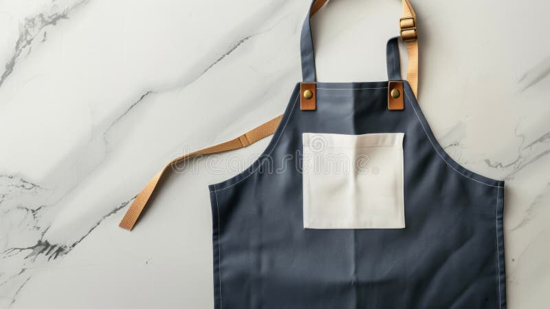 Blank Mockup of a Professional Chefs Apron with a Monogrammed Logo ...