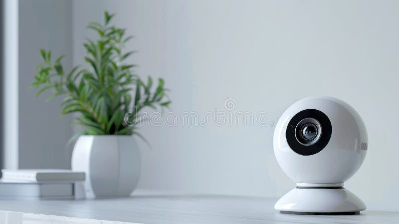 Blank Mockup of a Webcam with Advanced Facial Recognition Technology ...