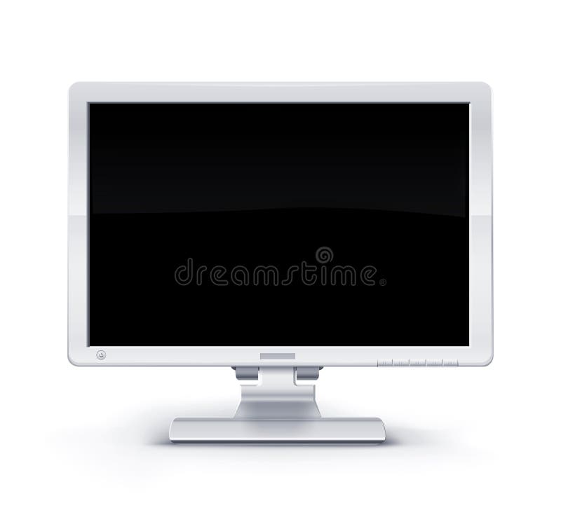 Blank monitor stock illustration. Illustration of domestic - 3566360