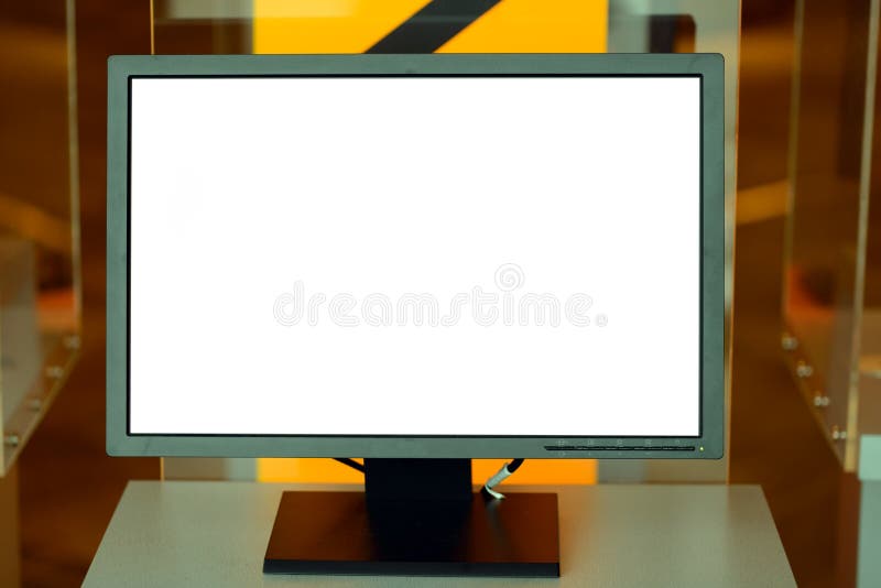 Blank monitor screen stock image. Image of television - 37997639