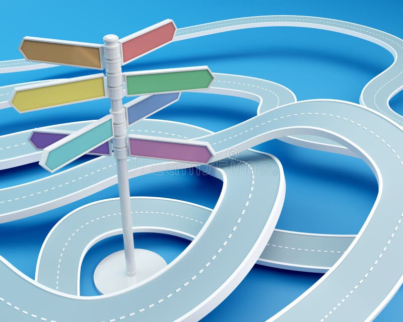 Multidirectional Sign Stock Illustrations – 459 Multidirectional Sign ...