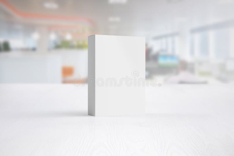 Blank Multipurpose Product Box on a Wooden Stage for Design ...