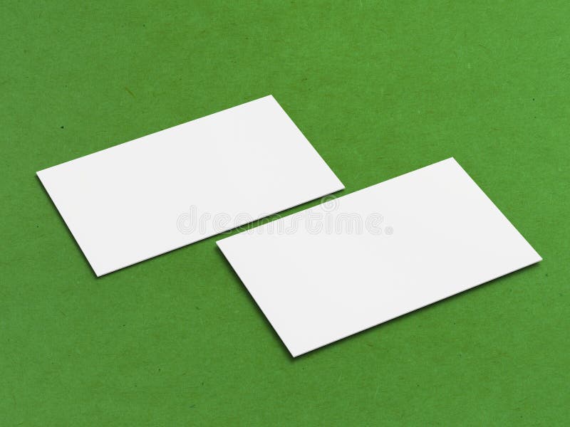 Blank Name Cards Front and Back Stock Illustration - Illustration of ...