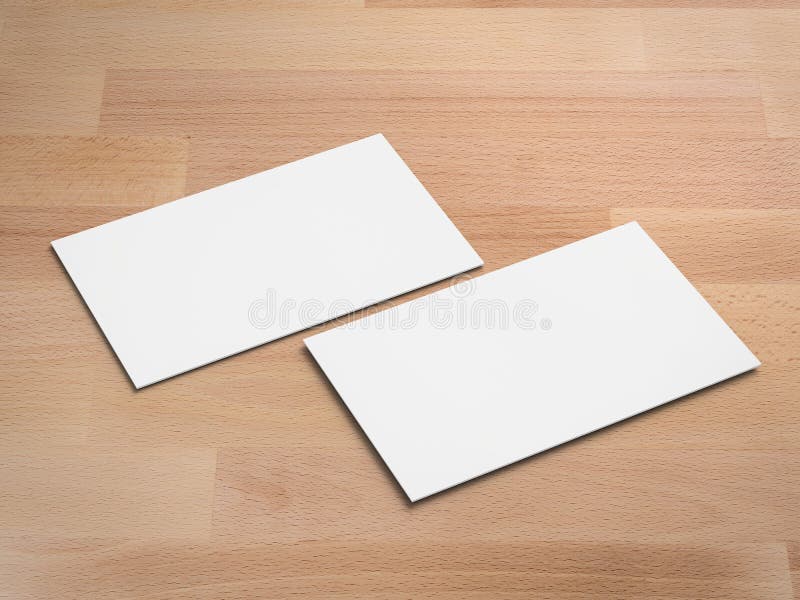 Mockup White Business Cards Front Back Stock Illustrations – 215 Mockup ...