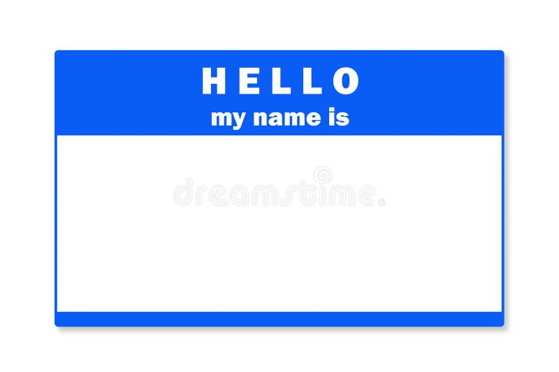Blank name tag stock photo. Image of greeting, path, copy - 14012206