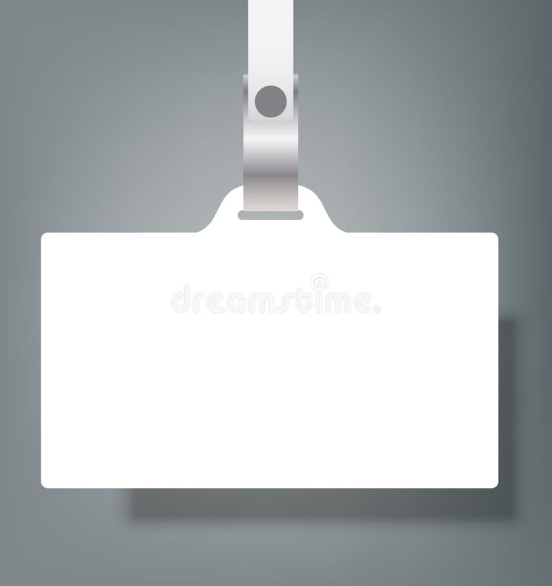 Blank Name Tags Mockup. Vector Illustration of Identity Card Badge ...
