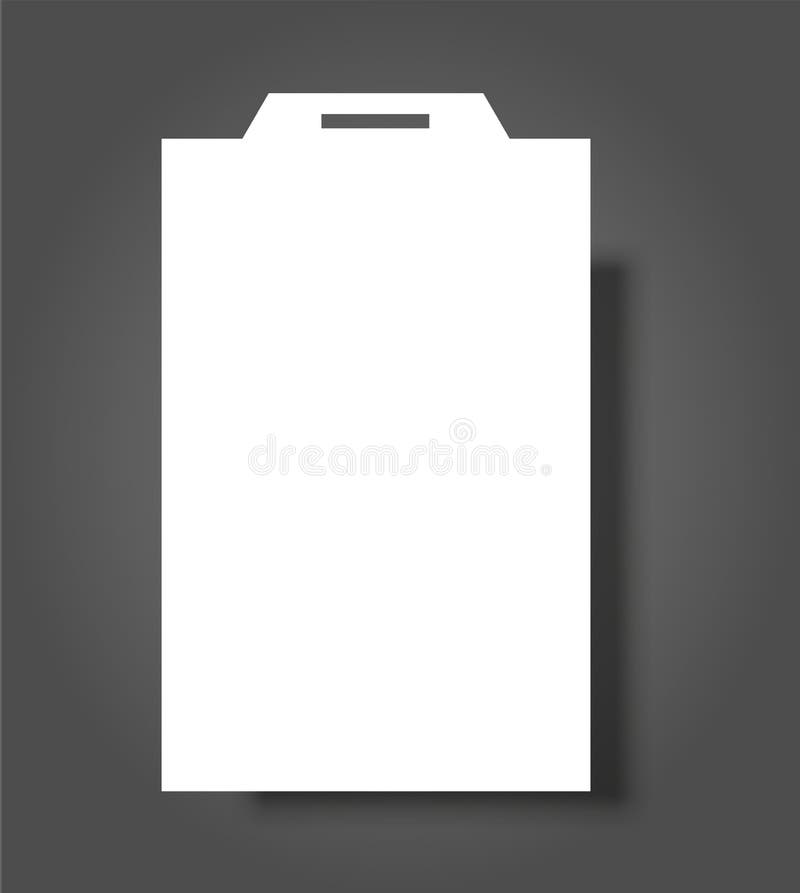 Blank Name Tags Mockup. Vector Illustration of Identity Card Badge ...