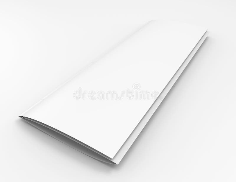 Blank Narrow Catalog or Brochure Stock Illustration - Illustration of ...