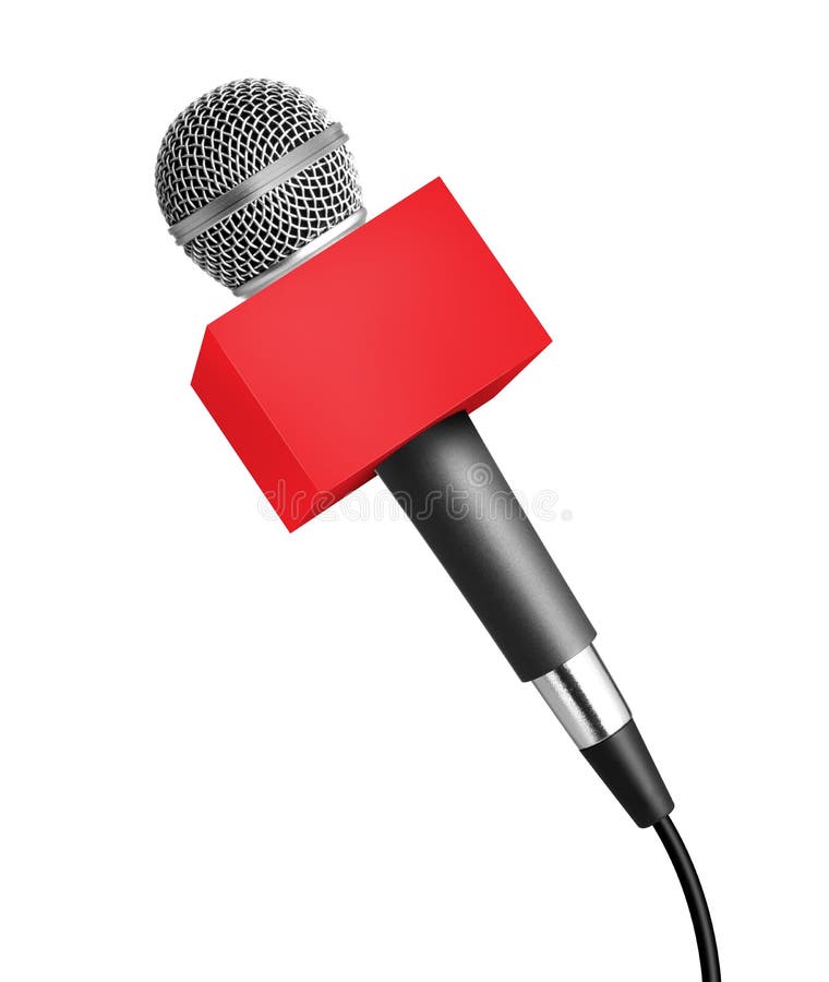 Blank news microphone stock photo. Image of information - 169291634