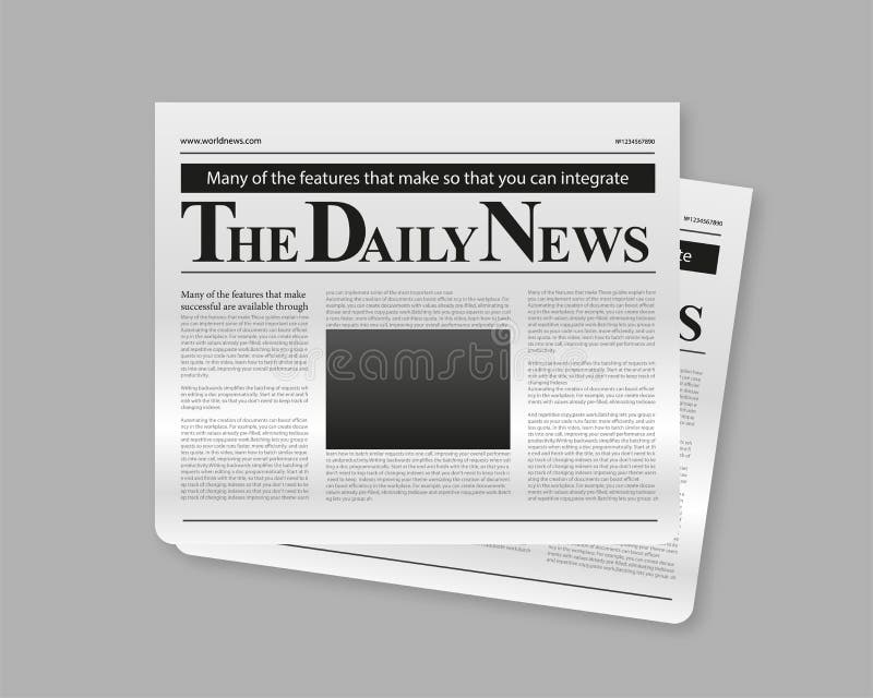 Blank daily Newspaper. Breaking News. News and Press. Stock Vector ... Blank daily Newspaper. Breaking News. News and Press. Stock Vector ...