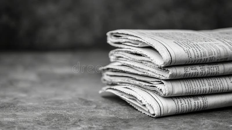 Blank Newspaper Concept for Design Projects Stock Illustration ...