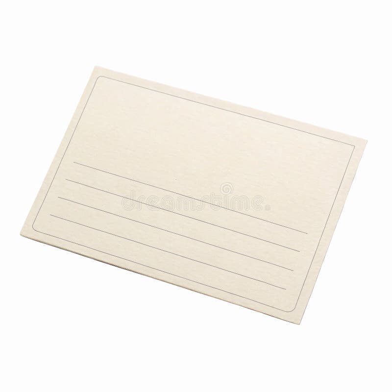 Blank Note Card Template with Lined Space for Writing and Customization ...