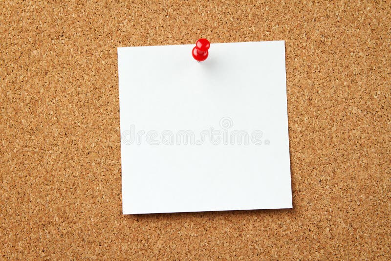 Post-it Note and Push Pin stock image. Image of message - 1149383