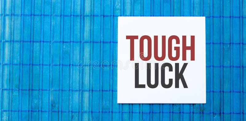 Tough Luck stock image. Image of explode, flat, blue, traverse - 95393