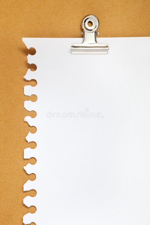 Blank Note Paper on Cardboard Background Stock Photo - Image of ...