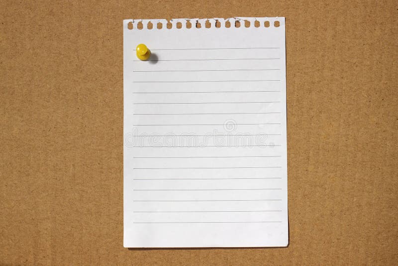 Blank Note Paper Template stock photo. Image of sticker - 46838458