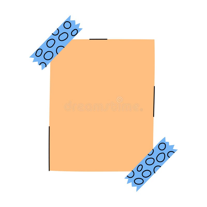 Rectangular Sticky Note Stock Illustrations – 671 Rectangular Sticky ...