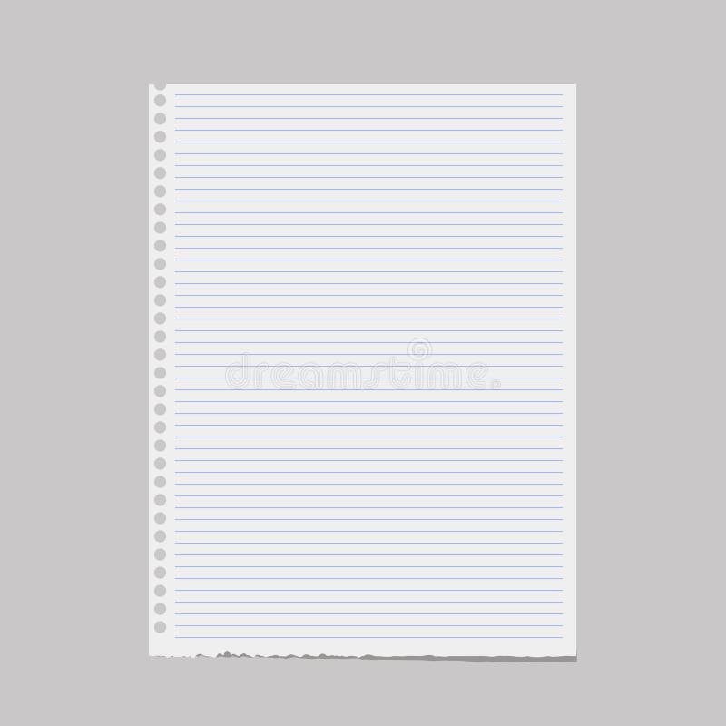 Lined School Paper Holes Stock Illustrations – 133 Lined School Paper ...