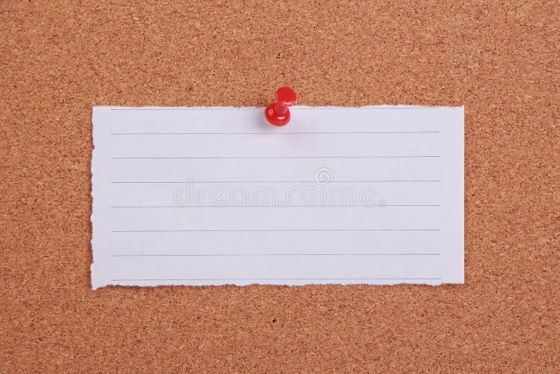 Blank Note Paper Pinned on Cork Stock Image - Image of copy, brown ... Blank Note Paper Pinned on Cork Stock Image - Image of copy, brown ...