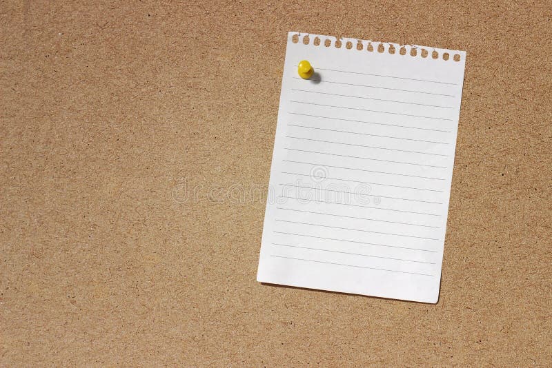 Blank Note Paper Template stock photo. Image of sticker - 46838458